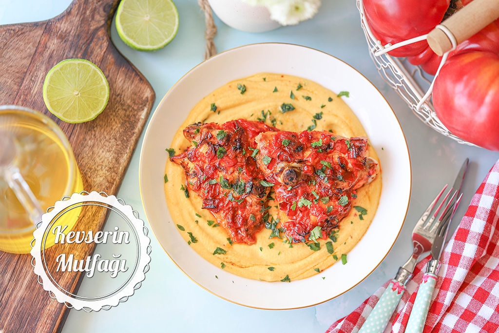 Humus Yatağında Acılı Tavuk Pirzola Tarifi | Kevserin Mutfağı - Yemek ...